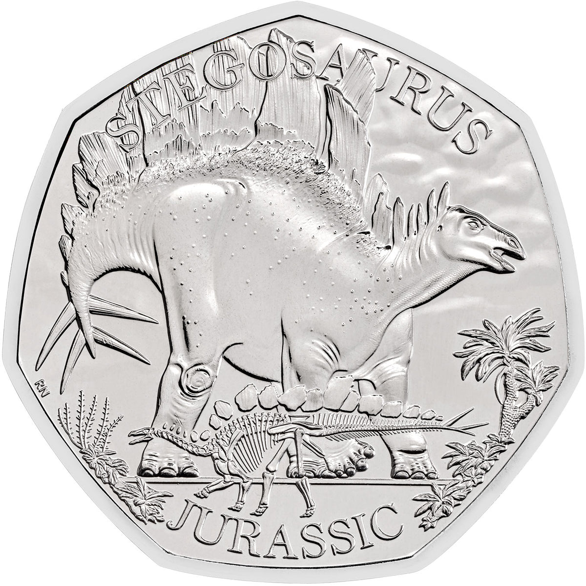 2024 UK 50p Dinosaurs - Stegosaurus BU – Melbourne Coins & Collectables ...