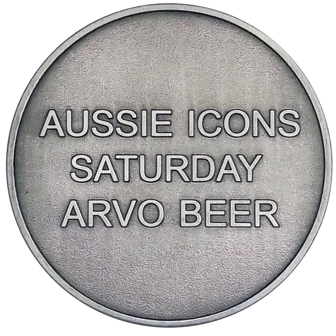 Aussie Icons - Saturday Arvo Beers 51mm Silver-Plated Collector Medal ...