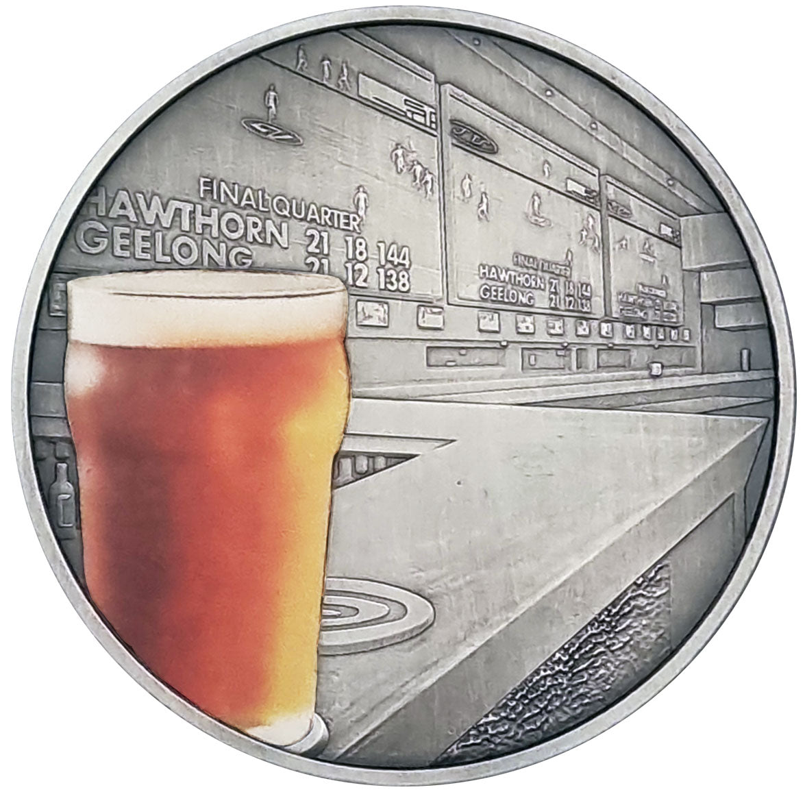 Aussie Icons - Saturday Arvo Beers 51mm Silver-Plated Collector Medal ...