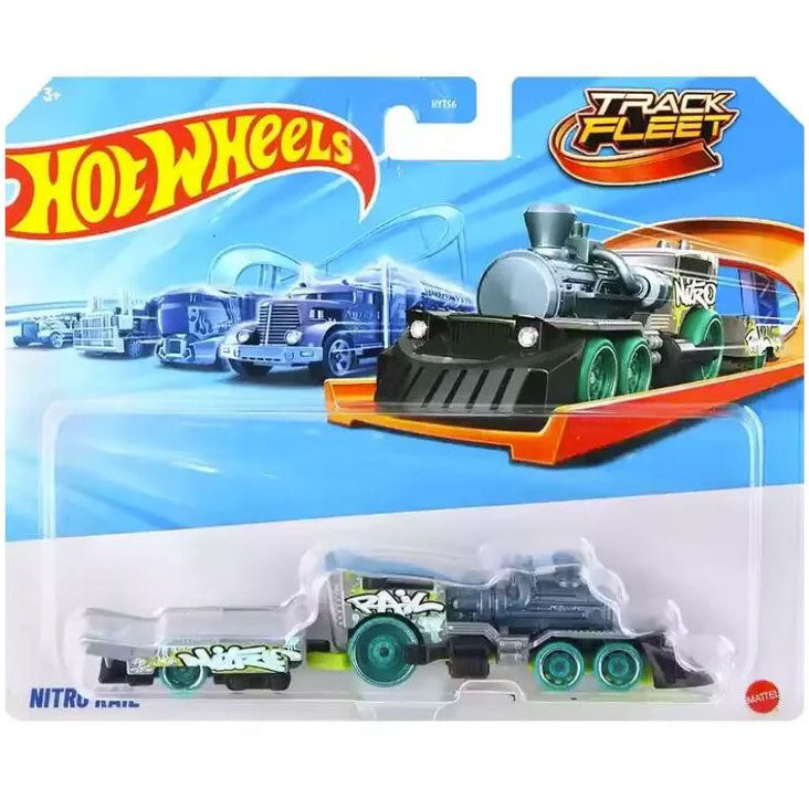 Hot Wheels Track Fleet 2025 GREEN & GREY Nitro Rail Die Cast Vehicle ...