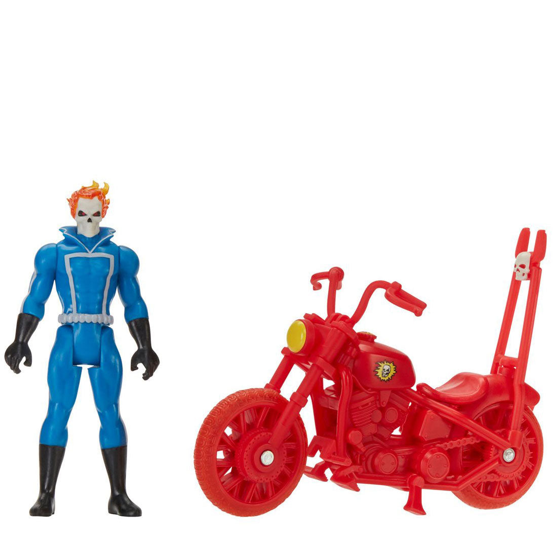 Marvel Legends Retro Ghost Rider 3 3/4-Inch Action Figure with Motorcy ...