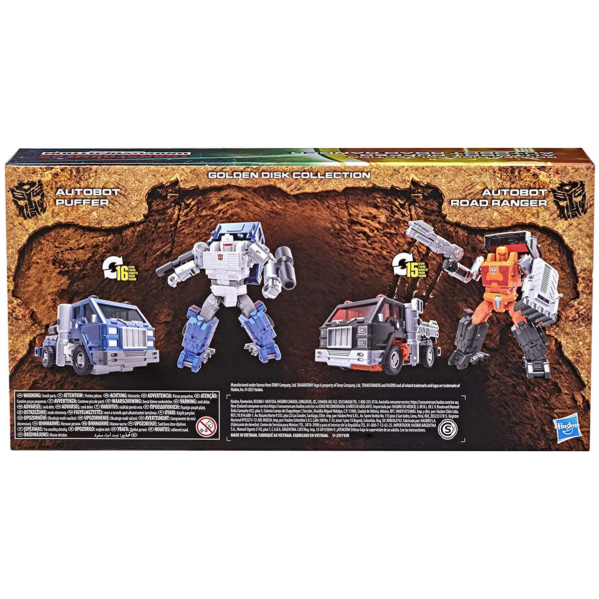 Transformers WFC Kingdom: Golden Disk Puffer & Road Ranger Action Figu ...